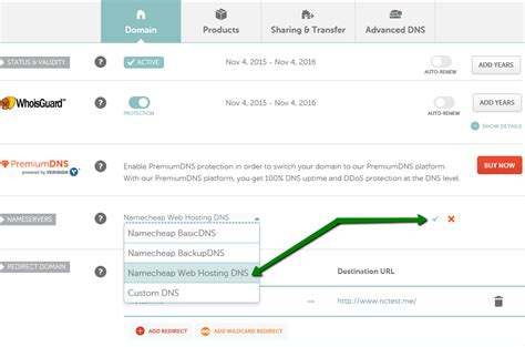 Nameserver Setup For Shared Packages Dns Settings
