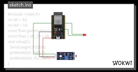 Adc To Lux Ldr Wokwi Esp32 Stm32 Arduino Simulator