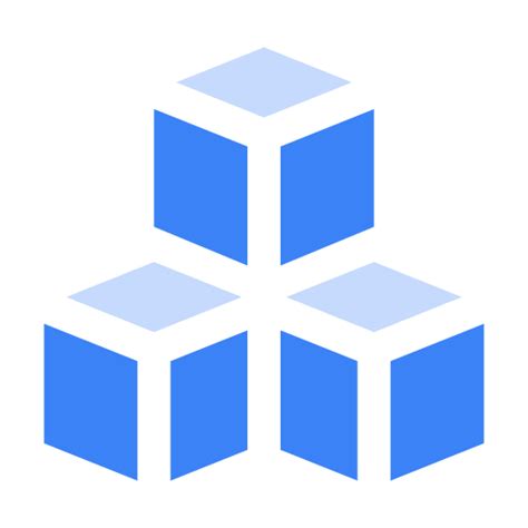 Cubes Generic Blue Icon