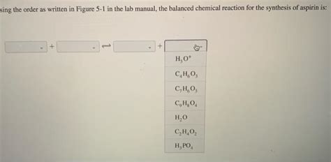 Solved Jsing The Order As Written In Figure 5 1 In The Lab