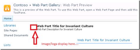Web Part How To Add Image To SP WebPart SharePoint Stack Exchange