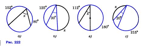 Задачи на углы в окружности 8 класс на готовых чертежах