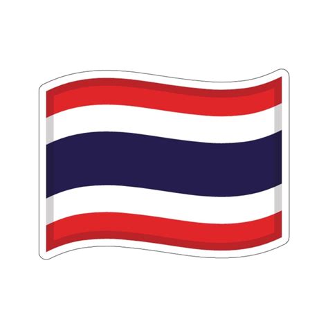 Thailand Flag Sticker Thai Flag Fun Sticker Decorations Fun T