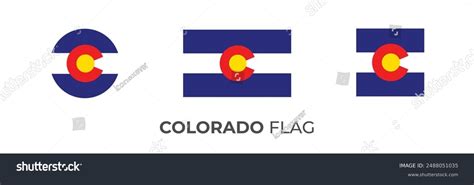 Colorado State Flag Usa State Symbol Stock Vector Royalty Free