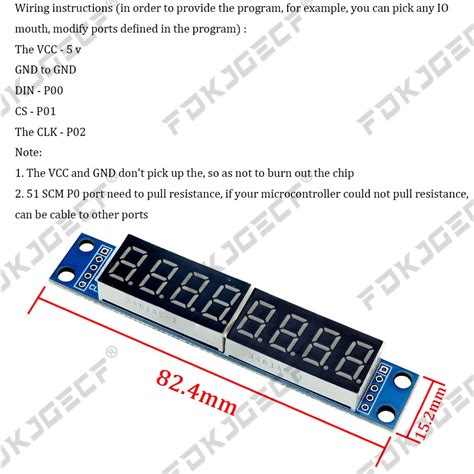 tm1637 4 bits tm1638 max7219 8 bit digital led display module 7 segment 0 36inch clock red