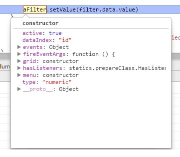 Extjs4 2 Applying Numeric Filter In Extjs Not Working Stack Overflow