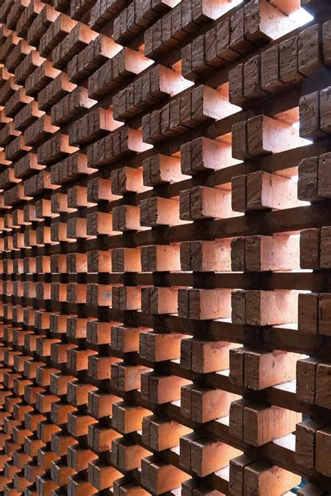 Using Bare Bricks MIA Design Studio Shapes Meditative Club House Along Vietnamese Coast Brick