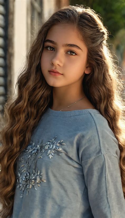 Full Body Image Of A Fifteen Year Old Girl Beautiful And Detailed Eyes