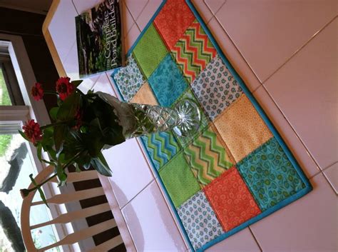 Patchwork Table Mat From Folklore Charm Pack