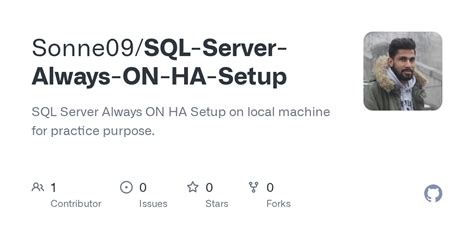 Github Sonne09sql Server Always On Ha Setup Sql Server Always On Ha Setup On Local Machine