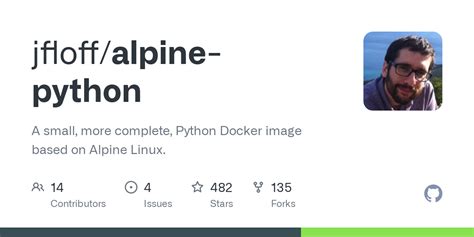 Github Jfloffalpine Python A Small More Complete Python Docker