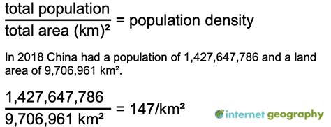 What Is Population Density Internet Geography