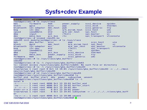 Linux Device Model And Sysfs Real Time Embedded Systems Lab