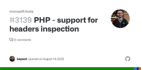 Php Support For Headers Inspection · Issue 3139 · Microsoftkiota