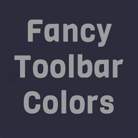 Fancy Toolbar Colors Seelen