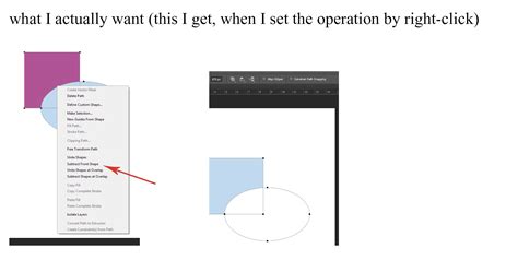 Photoshop Path Operation Problem Graphic Design Stack Exchange