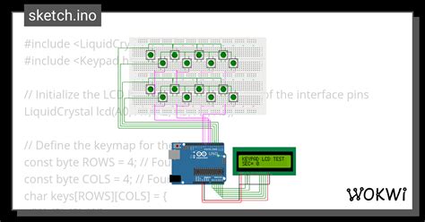 Handmade Keypad Wokwi Esp32 Stm32 Arduino Simulator