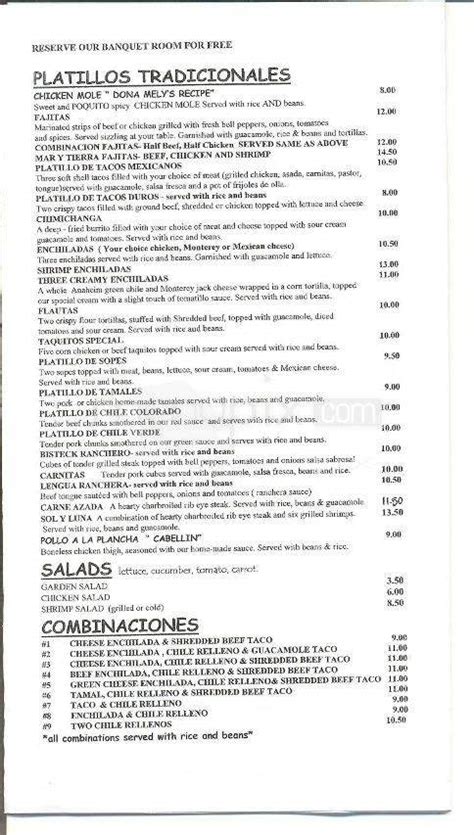 Taquitos Mexican Restaurant Menu In Salinas Ca Order Delivery And Reviews