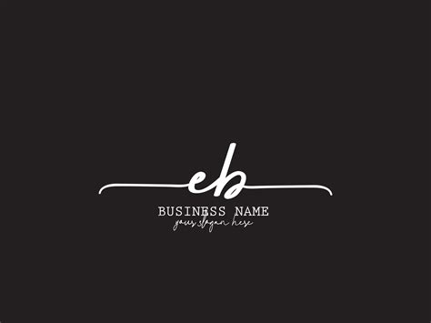 Luxury Eb Signature Letter Logo Modern Feminine EB Logo Icon Design 33347846 Vector Art At Vecteezy