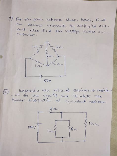 1 for the given network shown below find the branch currents by applyi