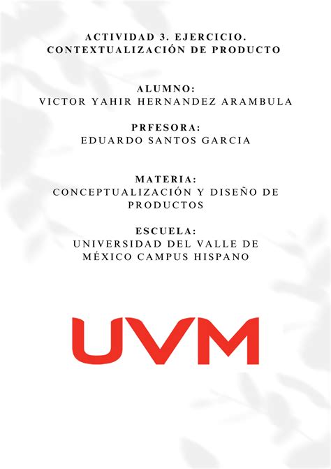 A3 Vyha Actividad 3 A C T I V I D A D 3 E J E R C I C I O C O N T