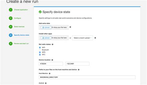 automated testing of android app with aws device farm