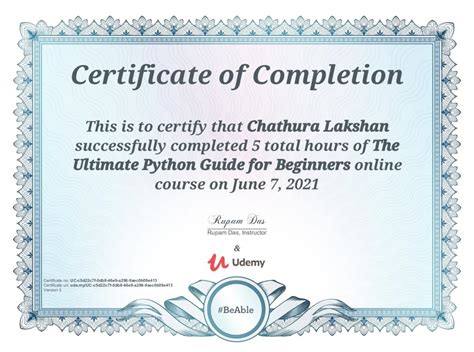 Chathura Lakshan On Linkedin Completed Python Course Successfully