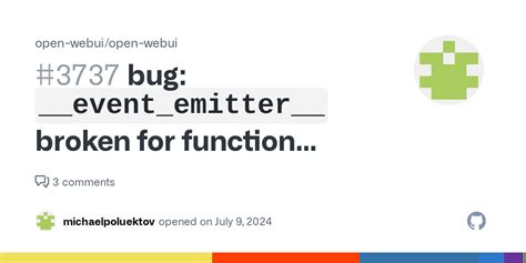 Bug Event Emitter Broken For Function Outlets Issue