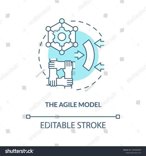 Agile Model Turquoise Concept Icon Technology Stock Vector Royalty Free Shutterstock