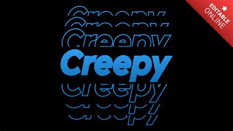 Creepy Text Effect Generator