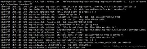 使用hadoop自带的例子wordcount实现词频统计 请先使用hadoop自带的wordcount程序 针对license txt进行词频统计 运行并截图 csdn博客