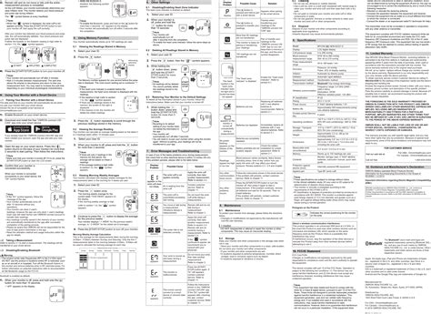 OMRON HEALTHCARE HEM T Blood Pressure Monitor User Manual