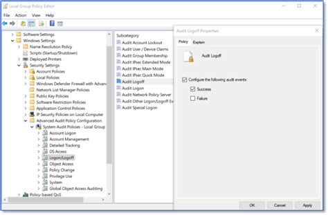 enabling the system event audit log — windows 10 ig1 guide v0 2
