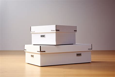Two Boxes Stacked Side Background High Resolution Missing Lid