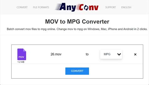 How To Convert MOV To MPG On Windows Mac