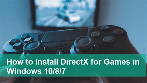 How To Install Directx For Windows