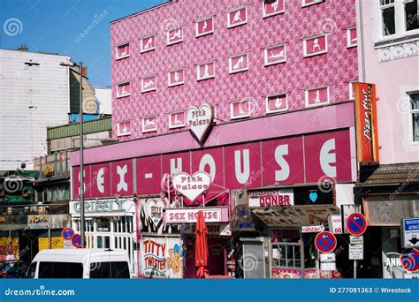Vibrant Pink Sex House In Hamburg Germany Editorial Stock Photo Image Of Building Bright