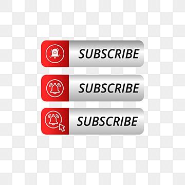 Subscribe Button Vector Hd Images Subscribe Png Button Set Png Icon Button Set PNG Image For