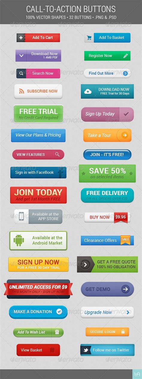 call to action button set buttons web elements call to action web