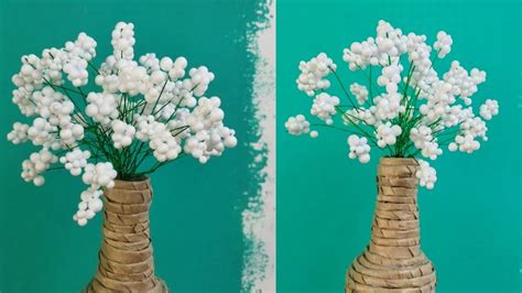 Diy Bunga Dari Styrofoam Thermocol Ball Flower Youtube