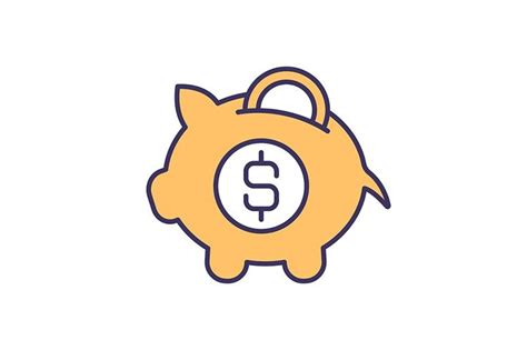 Money Saving RGB Color Icon