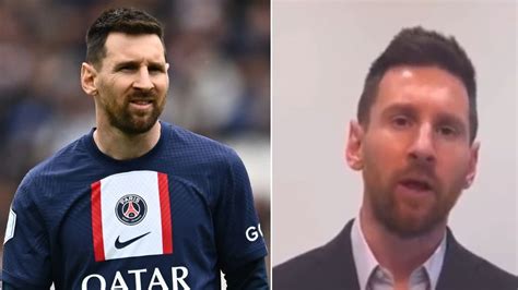 i apologise lionel messi breaks silence after psg suspension video