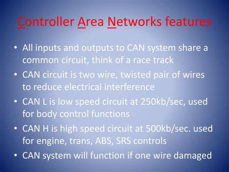 Controller Area Network PPTX Computer Networking Computing