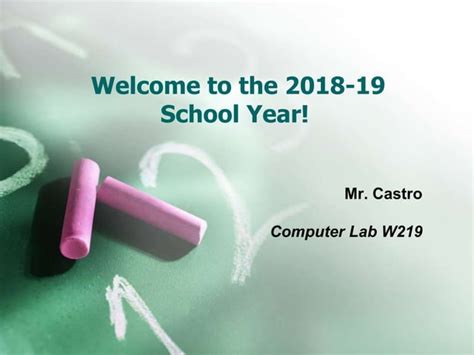 Computer Lab Expectations Ppt