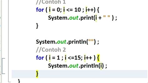 Program Sederhana Perulangan Java Netbeans Youtube