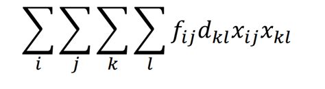 Solved The Quadratic Assignment Problem With The Objective Chegg