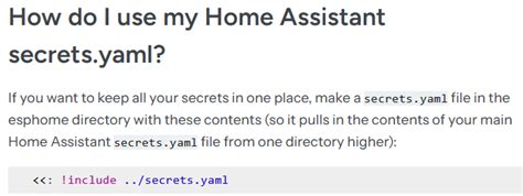 help with secrets yaml esphome esphome home assistant community