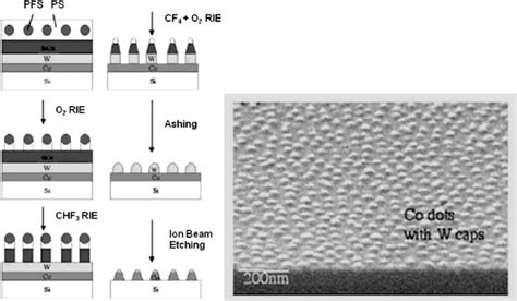 Fabrication Of Cobalt Nanodot Arrays Using Ps B Pfs Thin Fi Lm Block