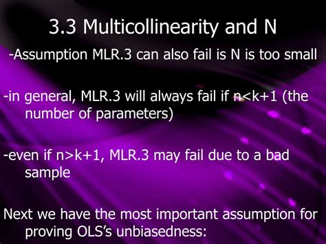 PPT Assumption MLR 3 Notes No Perfect Collinearity PowerPoint Presentation ID 6756849