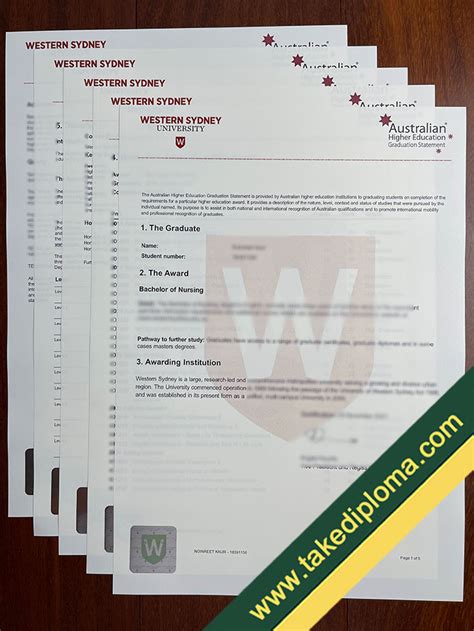 Where To Make Western Sydney University Fake Transcript